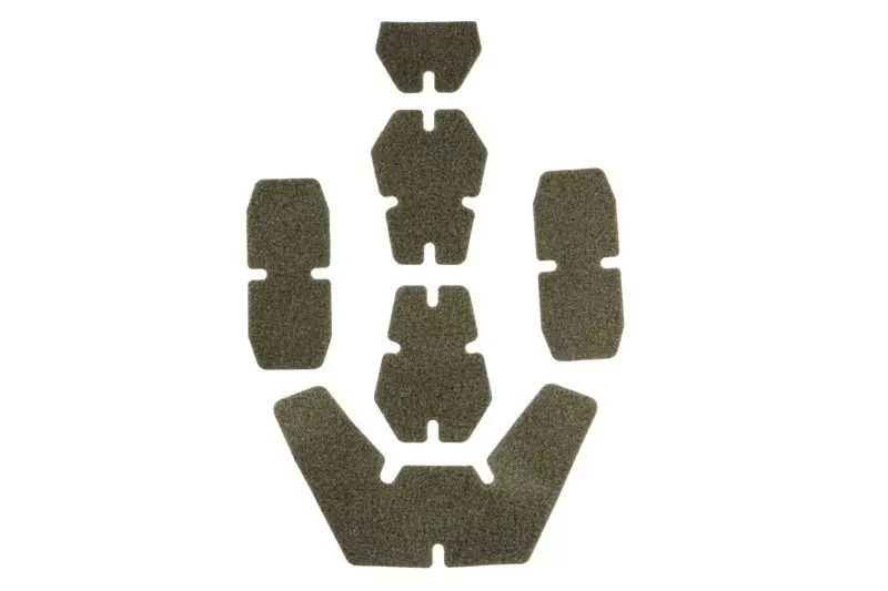 Velcro sticker set for helmets - olive green – airsoft, ASG, militaria