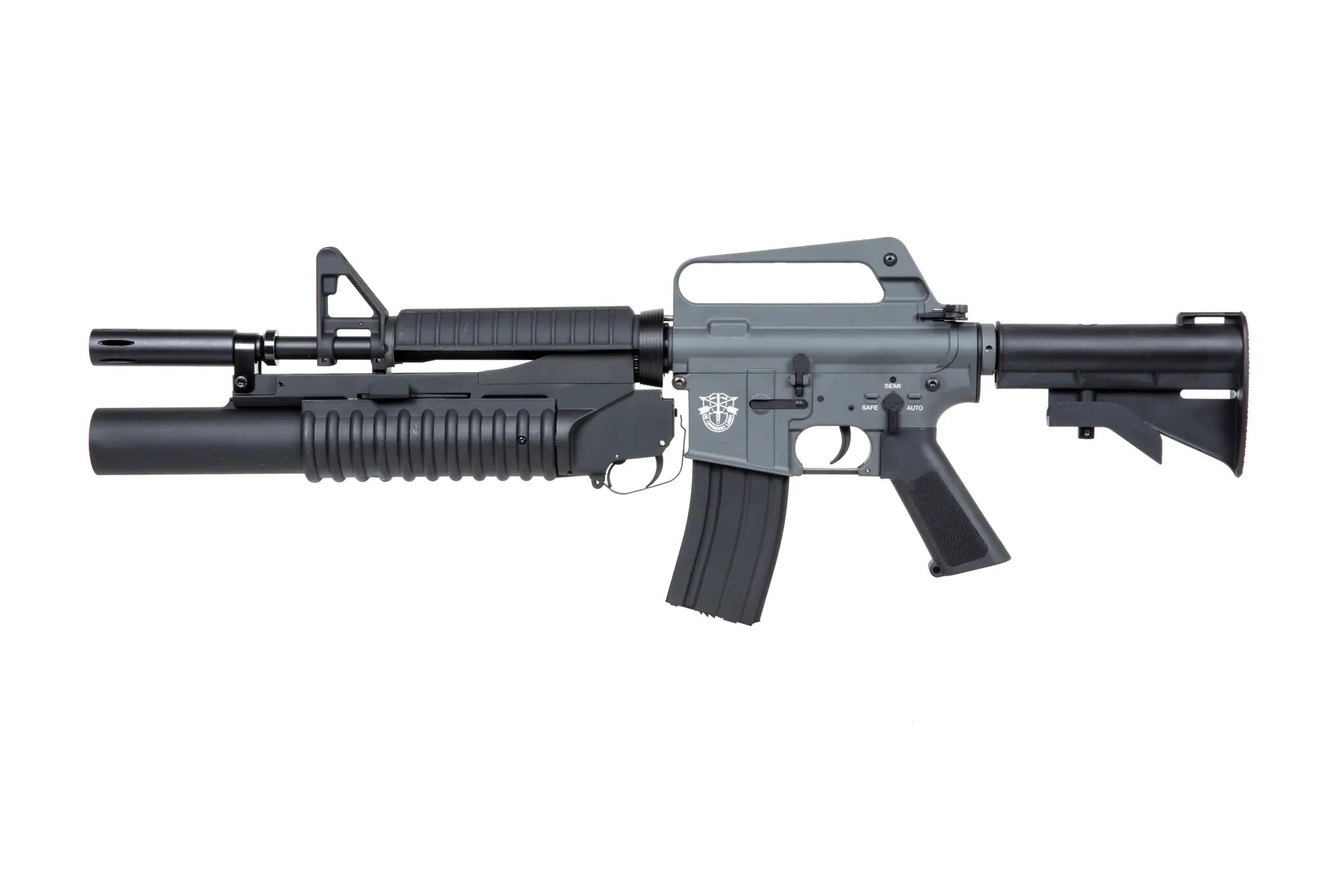 East Crane EC-704 Kestrel™ ETU ASG carbine with grenade launcher Grey ...