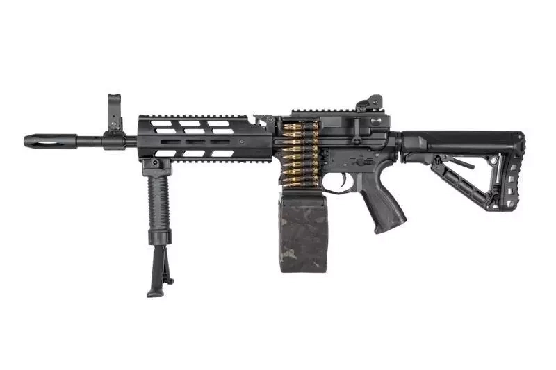 G&G airsoft CM16 LMG Stealth machine gun Black (OUTLET) – airsoft, ASG ...
