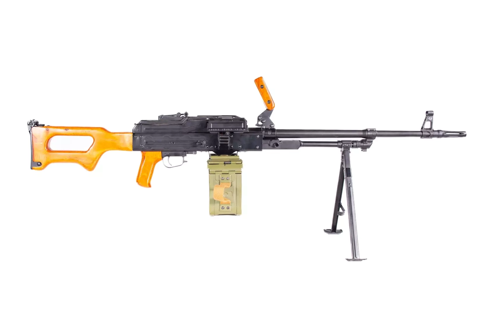 AK-PKM submachine gun replica with wooden elements (OUTLET) – airsoft ...