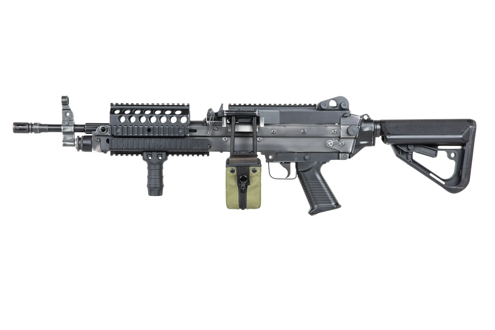 Karabin maszynowy ASG A&K MK 46 MOD 0 Battleworn Czarny - airsoft, asg ...