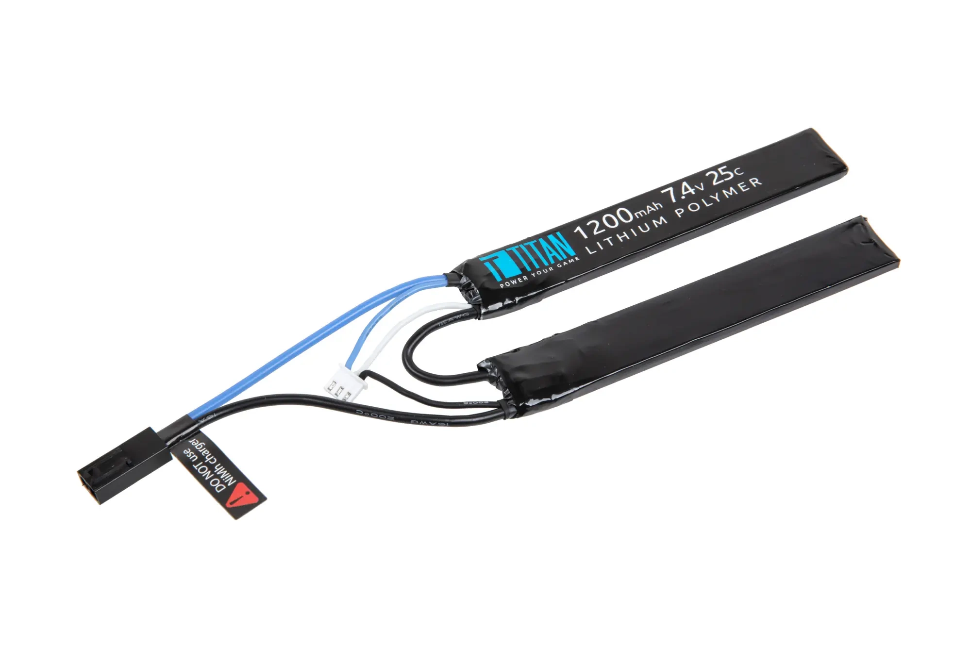 Li-Po Titan 1200mAh 7.4V 25C Tamiya 2 module battery – airsoft, ASG ...