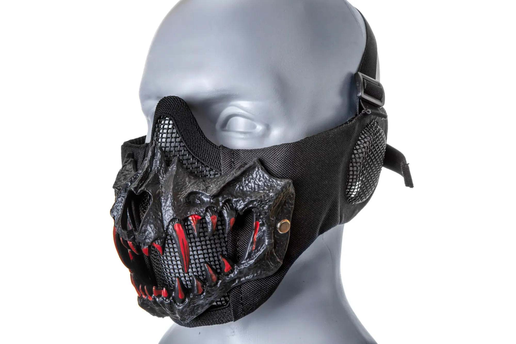 Stalker EVO PLUS Fangs Ear Protection Mask Black – airsoft, ASG, militaria