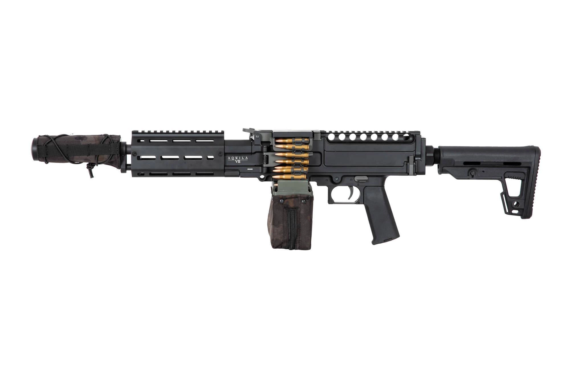 AQUILA VII LMG Light Machine Gun Replica - black (OUTLET) – airsoft ...