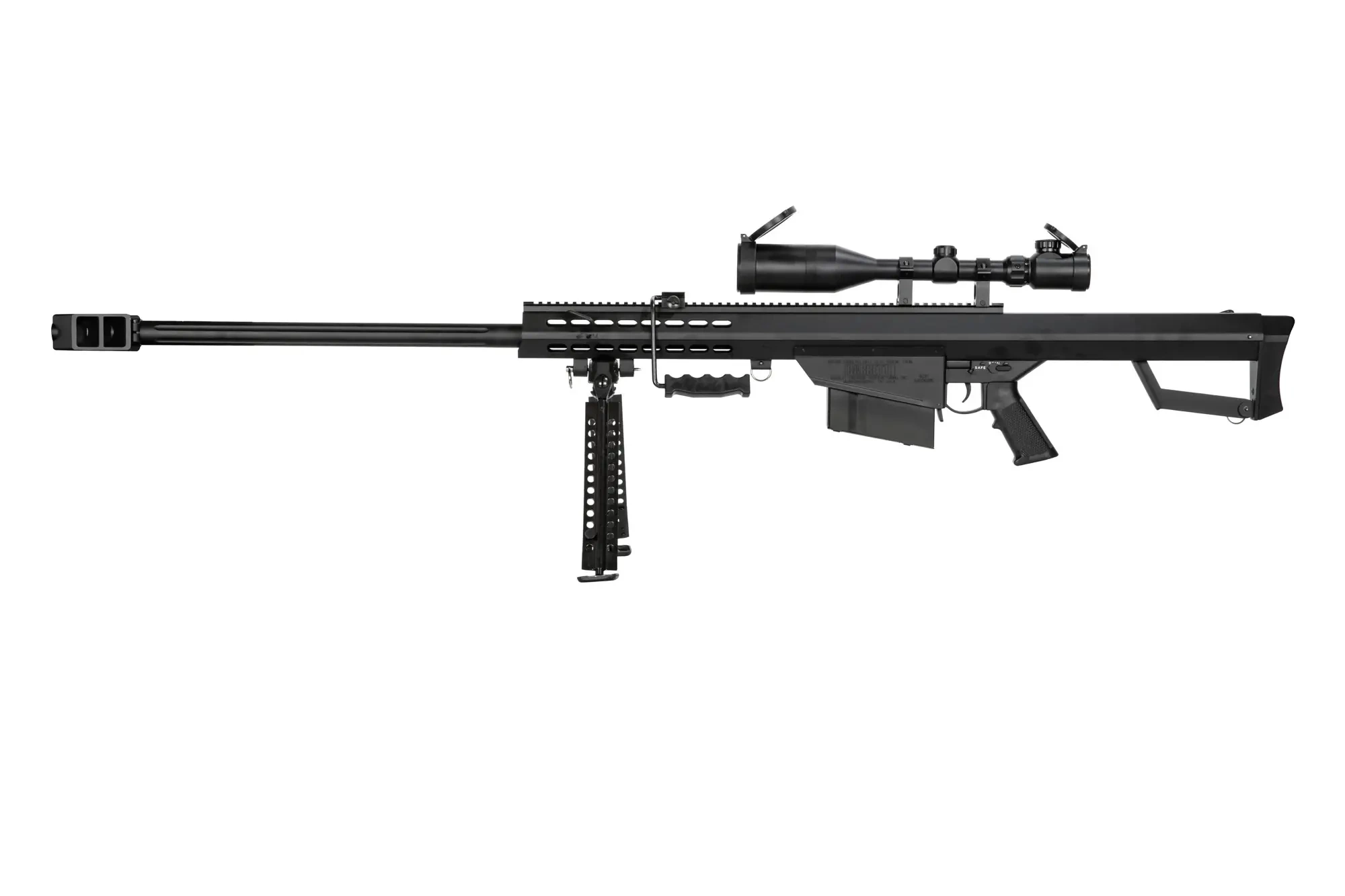 Rifle replica barret® M82 Selector Rifle with scope and bipod - black ...